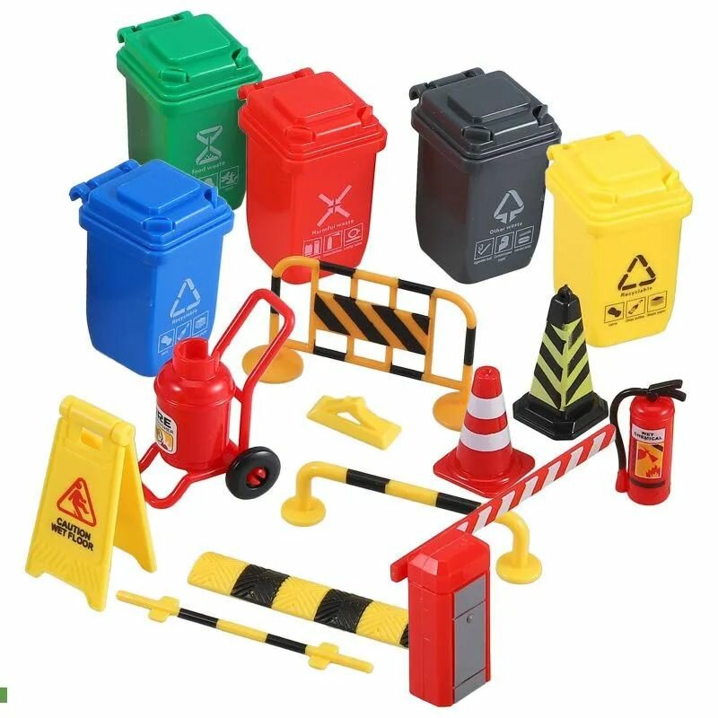 Миниатюрные игрушки-конусы для детей, дорожные блоки, знаки, симуляция дорожных блокировок