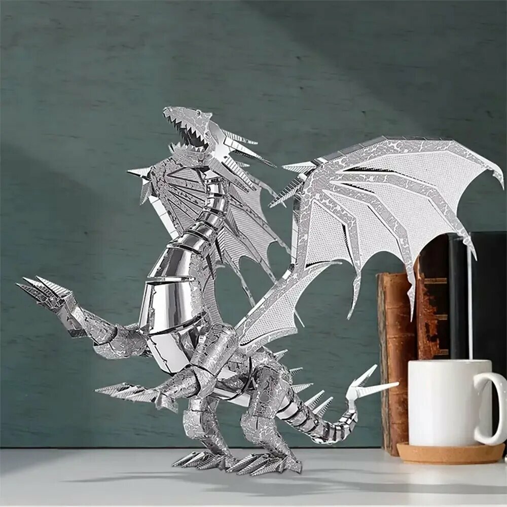 3D Металлическая головоломка Взрослые DIY игрушки /Огненный дракон