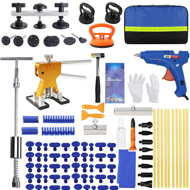 Набор для удаления вмятин, полный комплект для рихтовки автомобиля без покраски