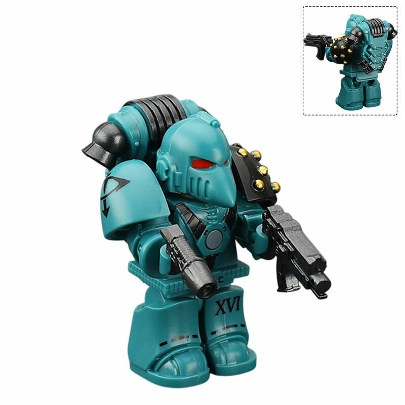 Минифигурка Warhammer 40K от Chaos Space Marines, сторонний строительный блок, игрушка-минифигурка