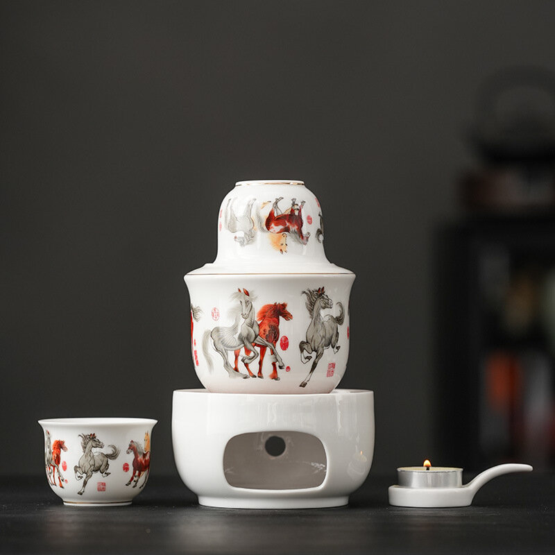 Нагреватель для желтого вина Ruyao, винный горшок, изолированный домашний набор для подогрева белого вина, полуджиновый нагреватель