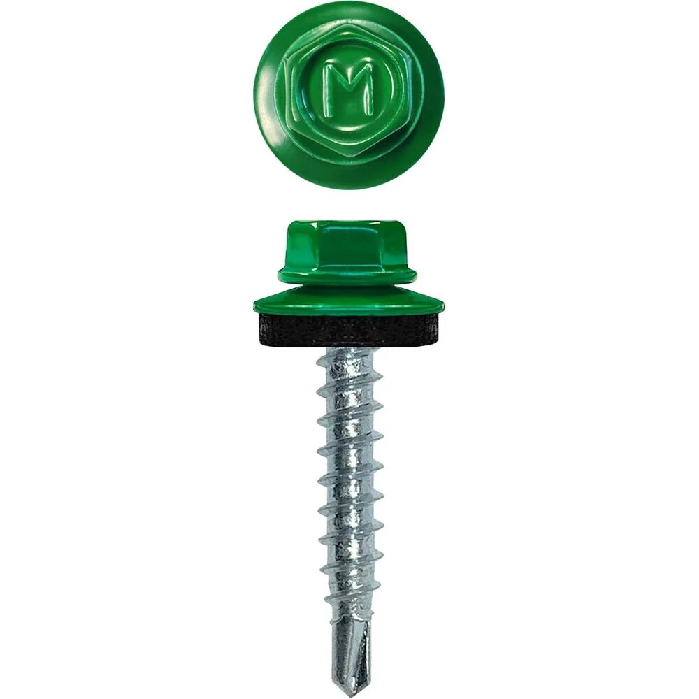 Кровельный саморез Daxmer 4,8x29 RAL 6029 сверло №1, 250 шт 00000311853