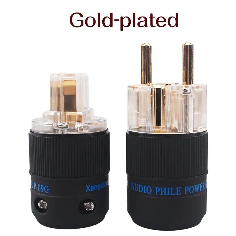 Xangsane провод питания Hi-Fi аудио 24К золото Gold