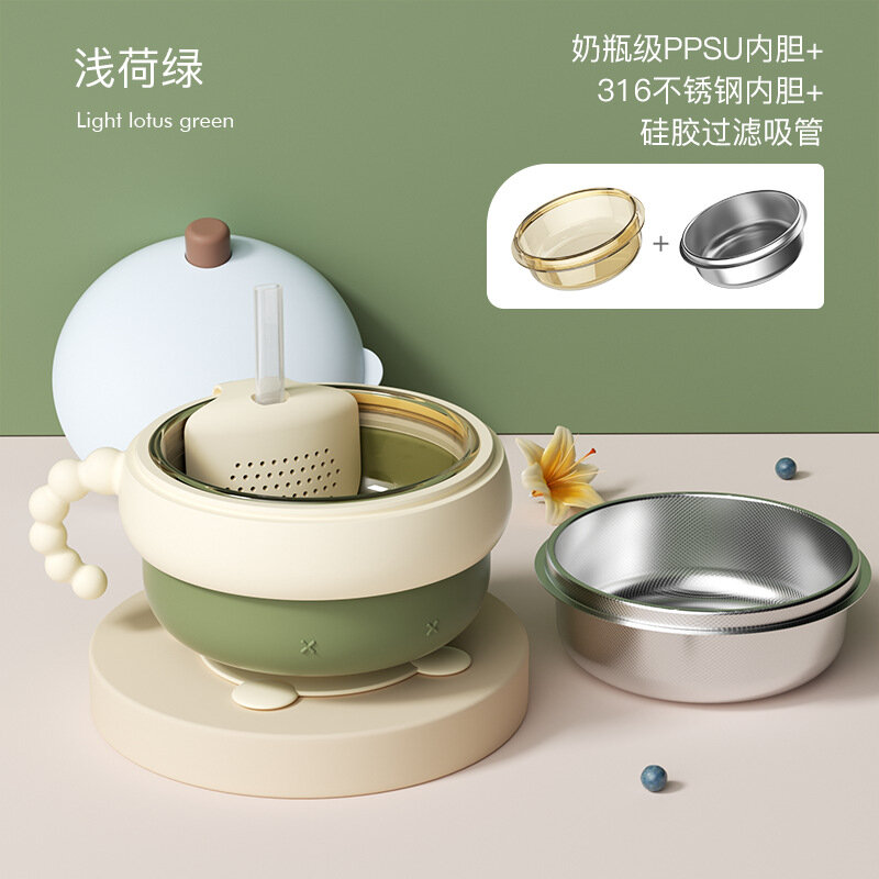 Детская термочаша Taoqibaby с водяным наполнением, дополнительное питание для детей, специальная чаша для рисовой каши и супа с постоянной температурой, детская посуда для малышей