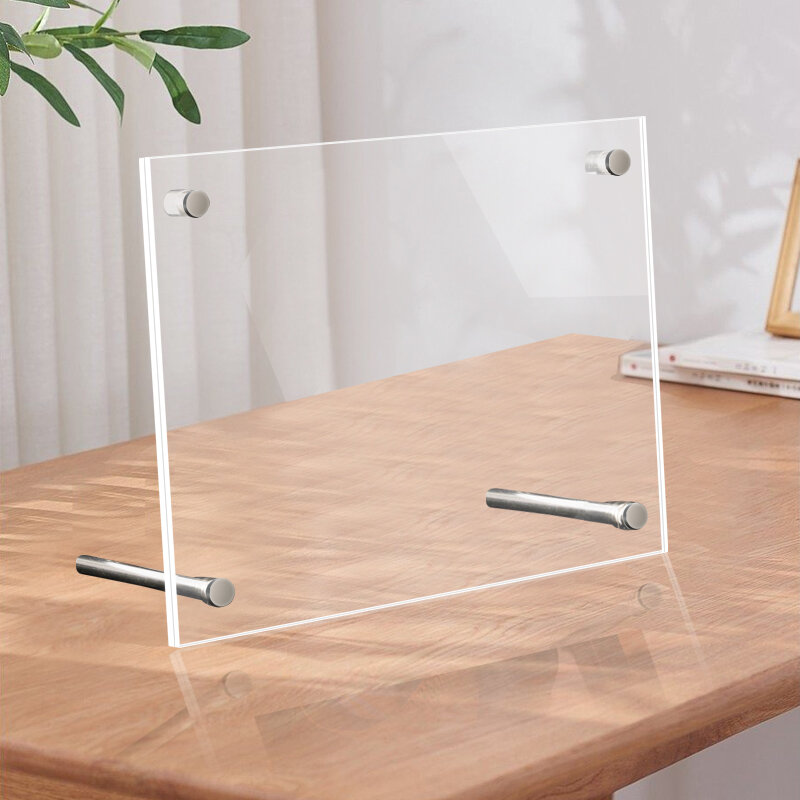 Горячая распродажаПрозрачная акриловая рамка для фотографий, подставка для 6x7, 6inch открыток, фотографий, билетов, билетных квитанций и художественных работ