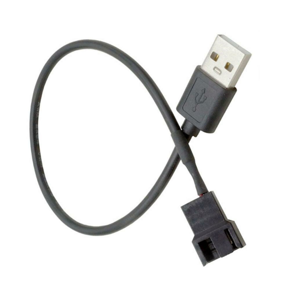 USB кабель для вентилятора 4pin 3pin, 30cm - Переход от USB к 4Pin