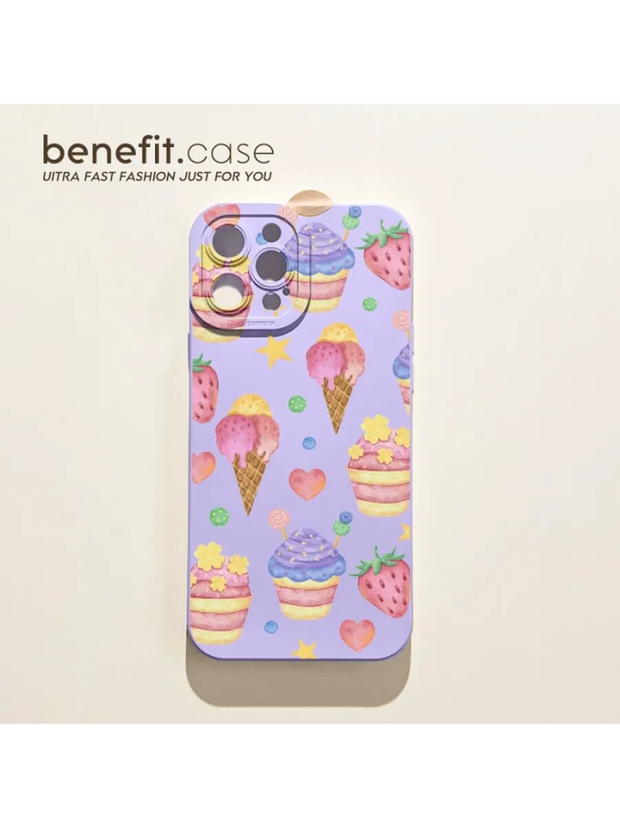 Чехол Benefit Niche Style для iPhone 16 Pro, сиреневый