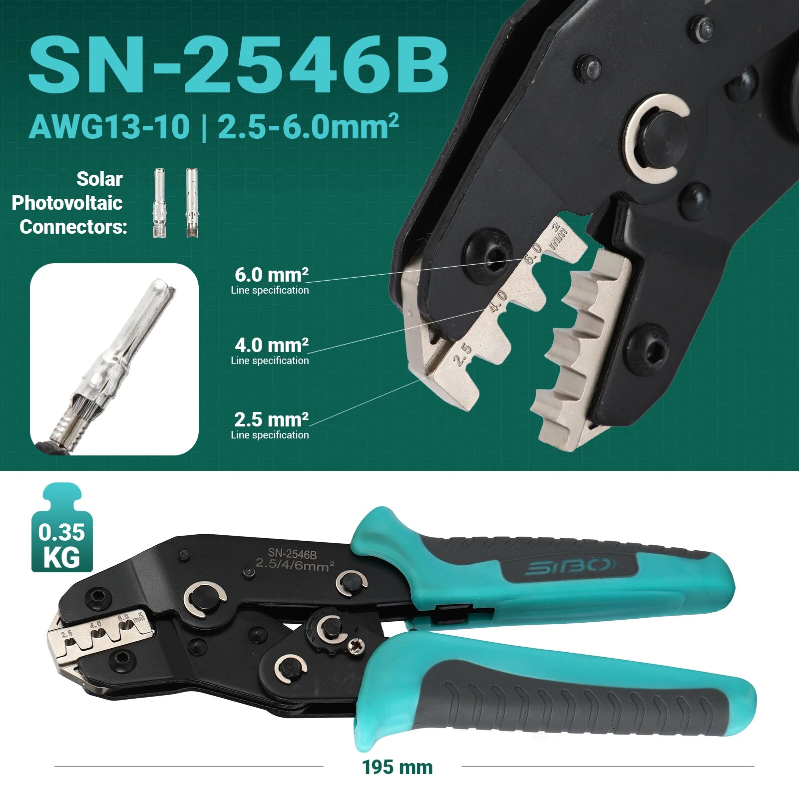 Плоскогубцы для обжима MC4 SIBO SN-2546B