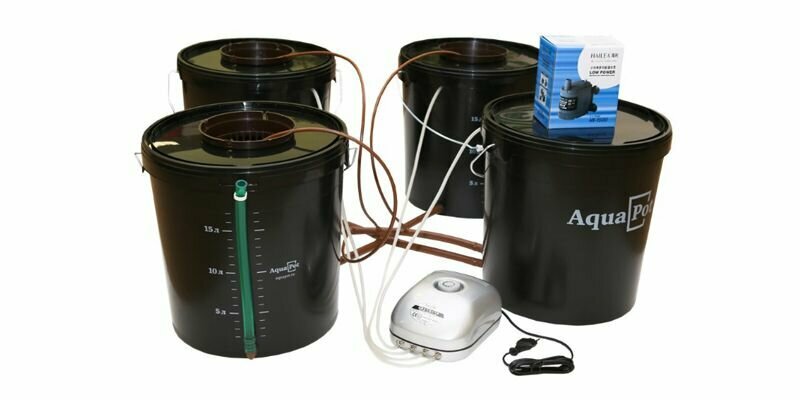 AquaPot Trio, гидропонная система 3 ёмкости по 20л