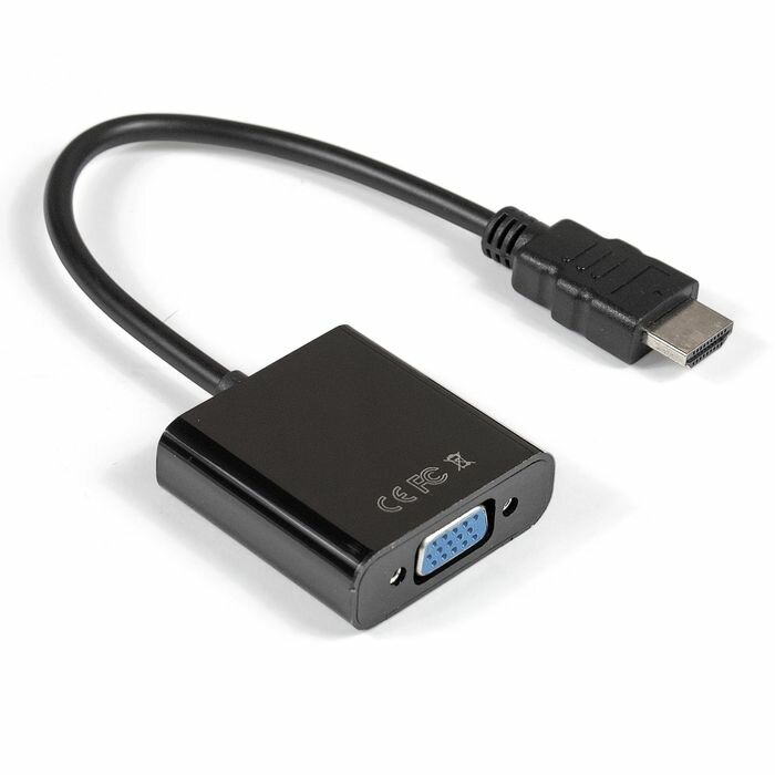 Переходник ExeGate EX-HDMIMVGAF-0.15 EX284926RUS, HDMI->VGA, 0.15 метра, черный, позолоч. контакты