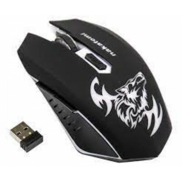 Мышь беспроводная Nakatomi MROG-15U черный, 1600 dpi, радиоканал, USB, кнопки - 6