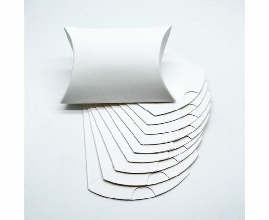 Коробка Подушка 8.5х2.5х6.5 см, 20 шт, белый