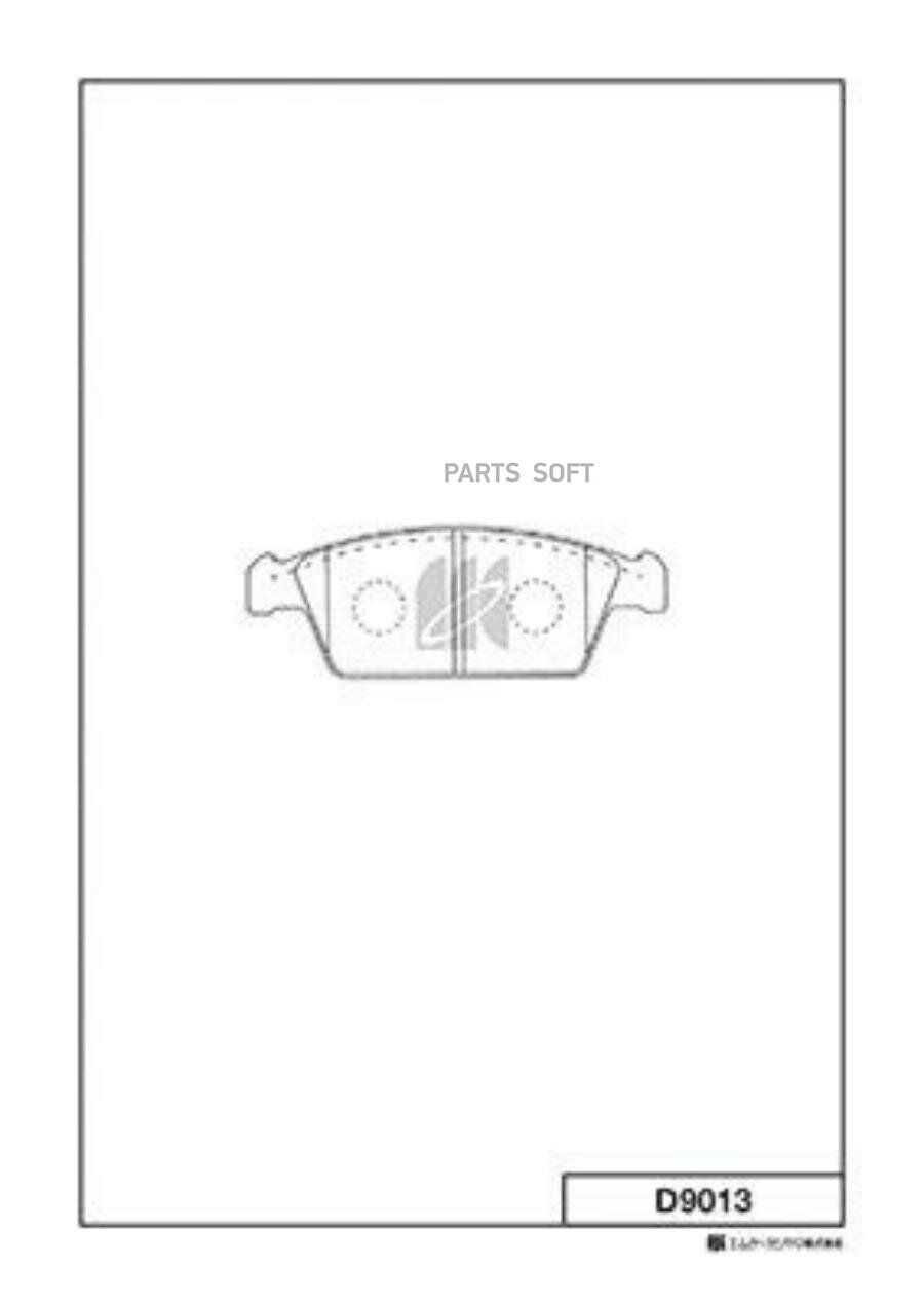 D9013 колодки дисковые ! передние Daewoo Tico 0.8 95-00 MK KASHIYAMA арт. D9013