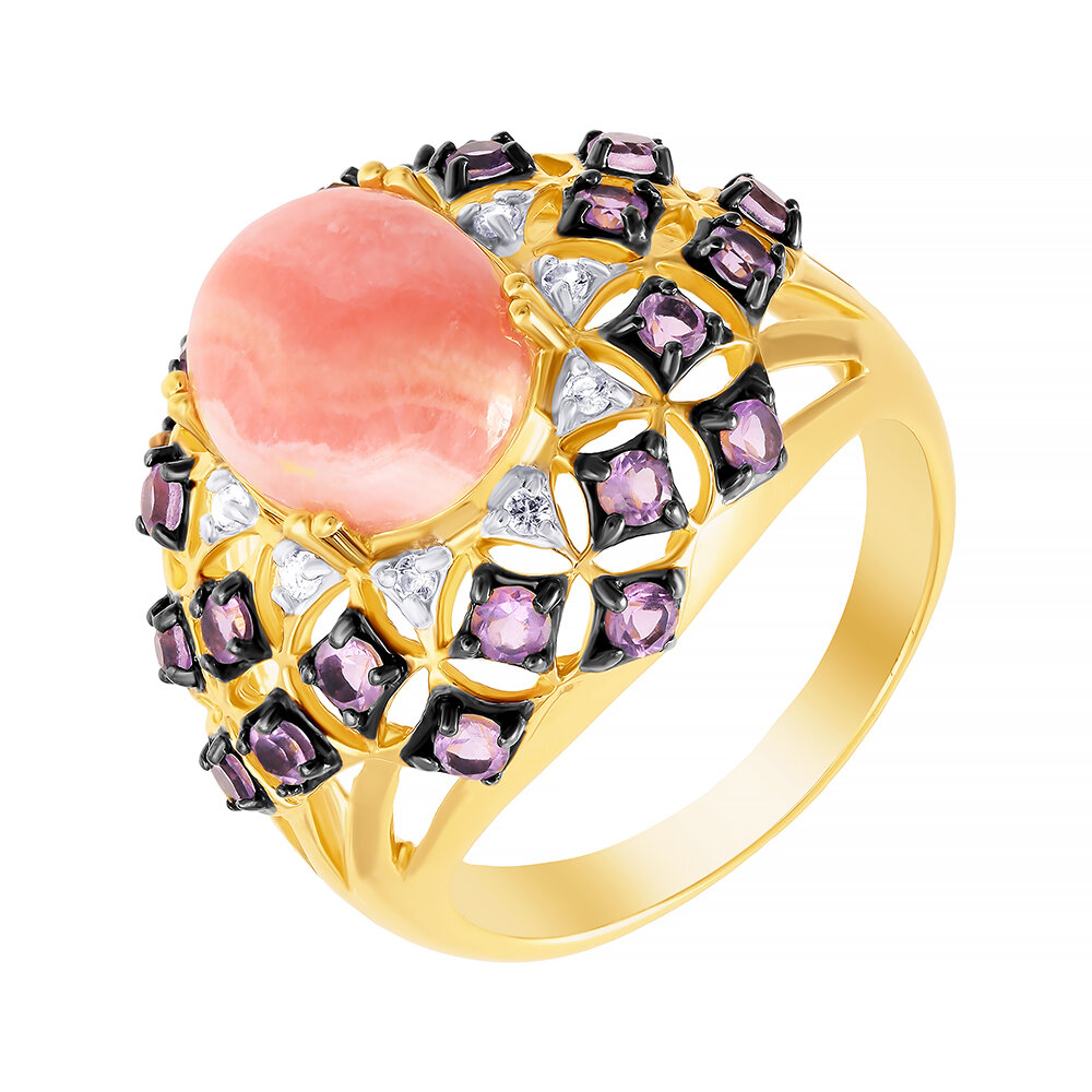 Кольцо, серебро, 925 проба
