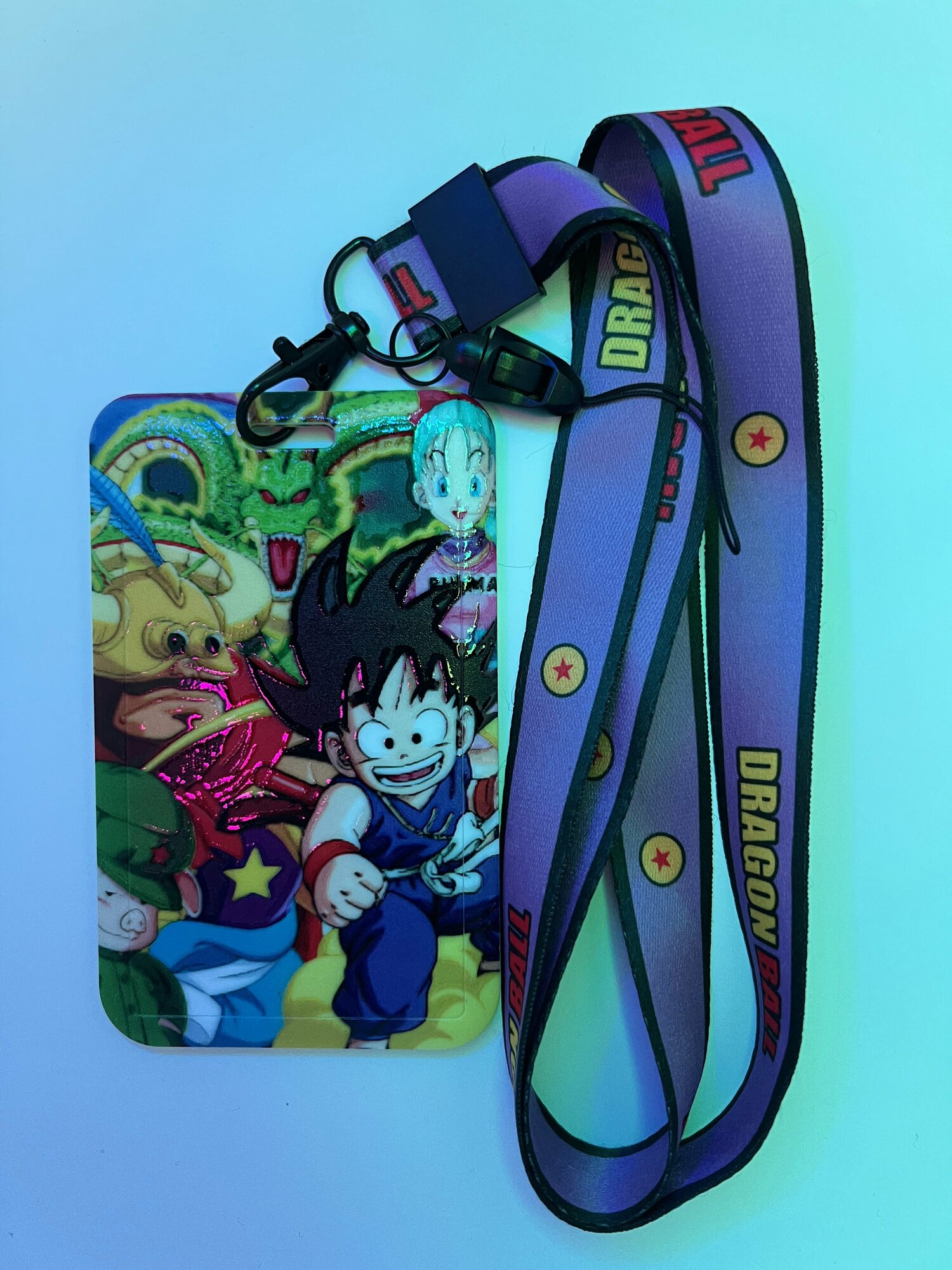 Держатель для бейджа, пропуска, карточки с лентой Dragon Ball