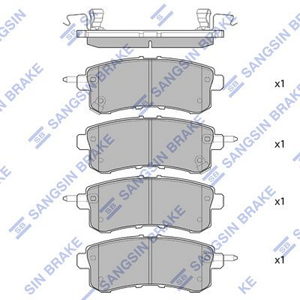 HI-Q SP1801 sp1801 колодки дисковые задние\ Nissan (Ниссан) patrol, Infiniti (Инфинити) qx56 5.6 10
