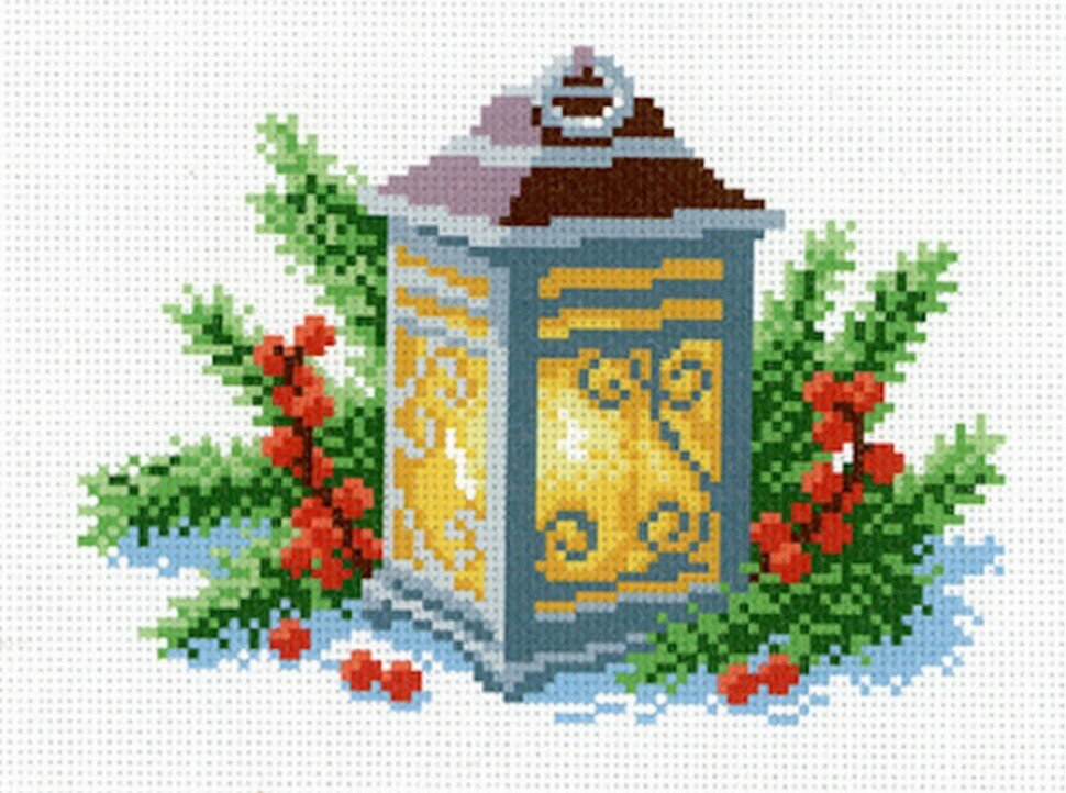 Канва с рисунком для вышивания М. П. Студия СК-009 Огонь надежды, 18 x 14 см (Нитки в в комплект не входят.)