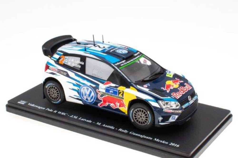 Модель коллекционная ALTAYA Vw polo r wrc #2 "volkswagen motorsport" latvala/anttila winner rally mexico 2016