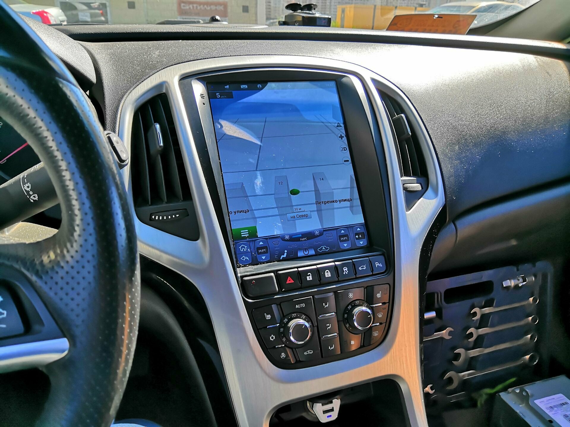 Штатная магнитола (6+128гб) для Opel Astra J 2009-2017, Опель Астра Джи в стиле Тэсла