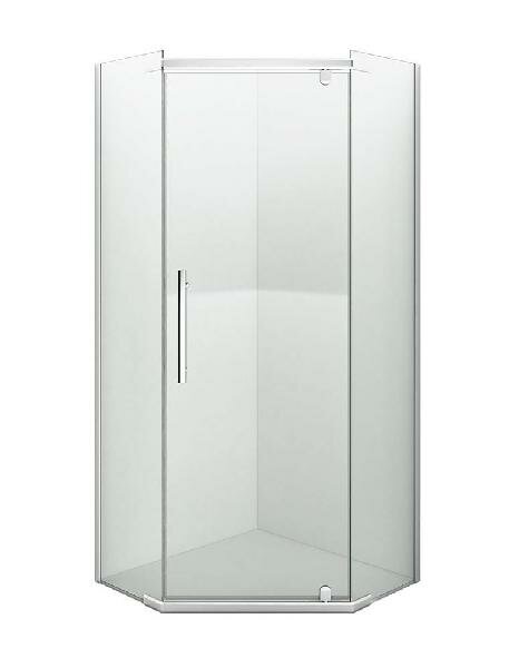 ERLIT Душевое ограждение без поддона ER 10109V-С1 (90*90*200, пятиугольное, прозрачное стекло 6мм)