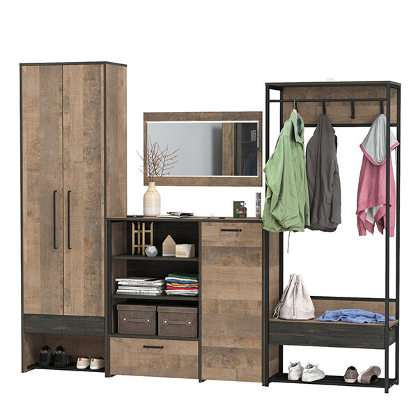 Прихожая Трувор 234, цвет дуб гранж песочный/интра