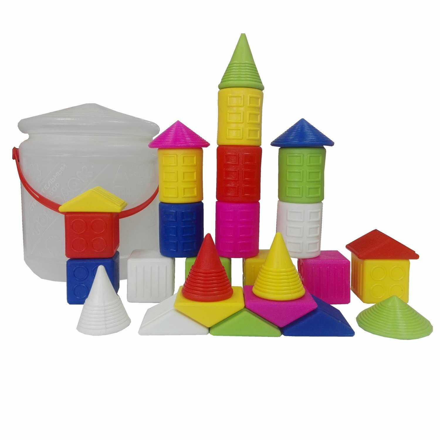 Развивающая игрушка Мишка Кострома Городок К-001, разноцветный