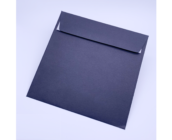 Конверт с прямым клапаном 160х160 мм, 10 шт, чёрный