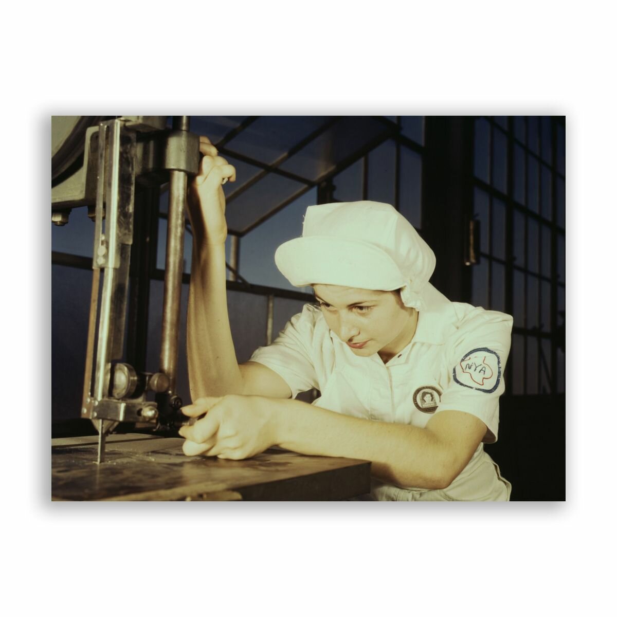 Постер, плакат на бумаге / Ретро фотографии американских рабочих. 1940 год / Размер 30 x 40 см