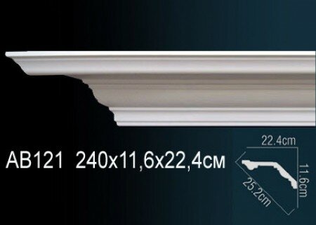 Карниз из полиуретана Perfect AB 121 (116*224*2400мм)