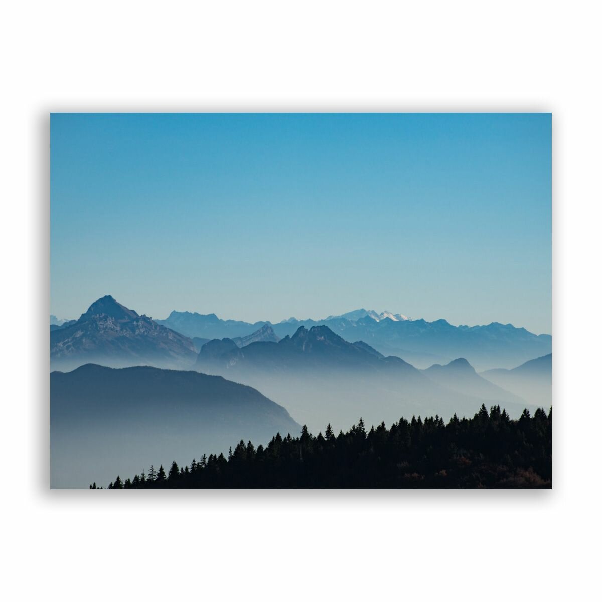 Постер, плакат на бумаге / Природа Франции - Горы / Размер 30 x 40 см