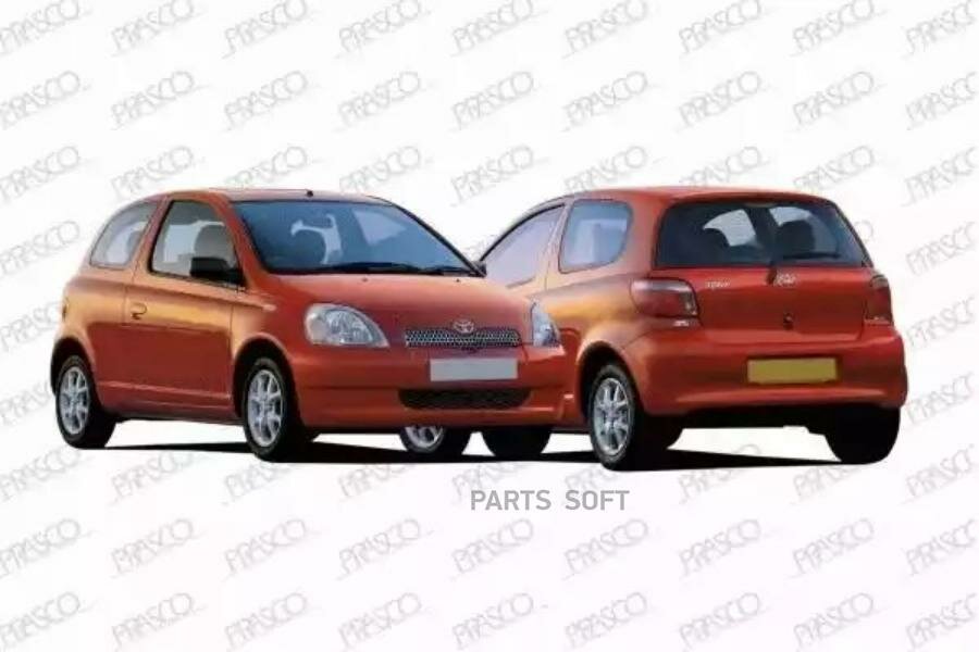 Крыло переднее лев. с боковым отверст. под повтор! Toyota Yaris 99-03 Prasco арт. TY3203004