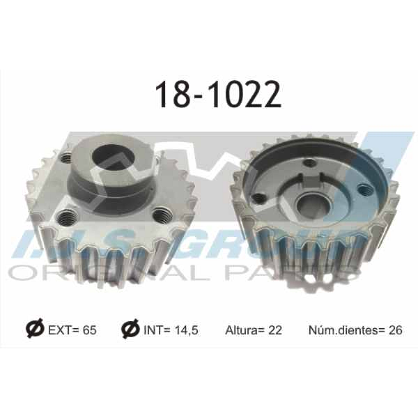 IJS 18-1022 шестерня коленвала 26z\ VW Polo (Поло) / Golf (Гольф) / venta 1.05-1.6 85