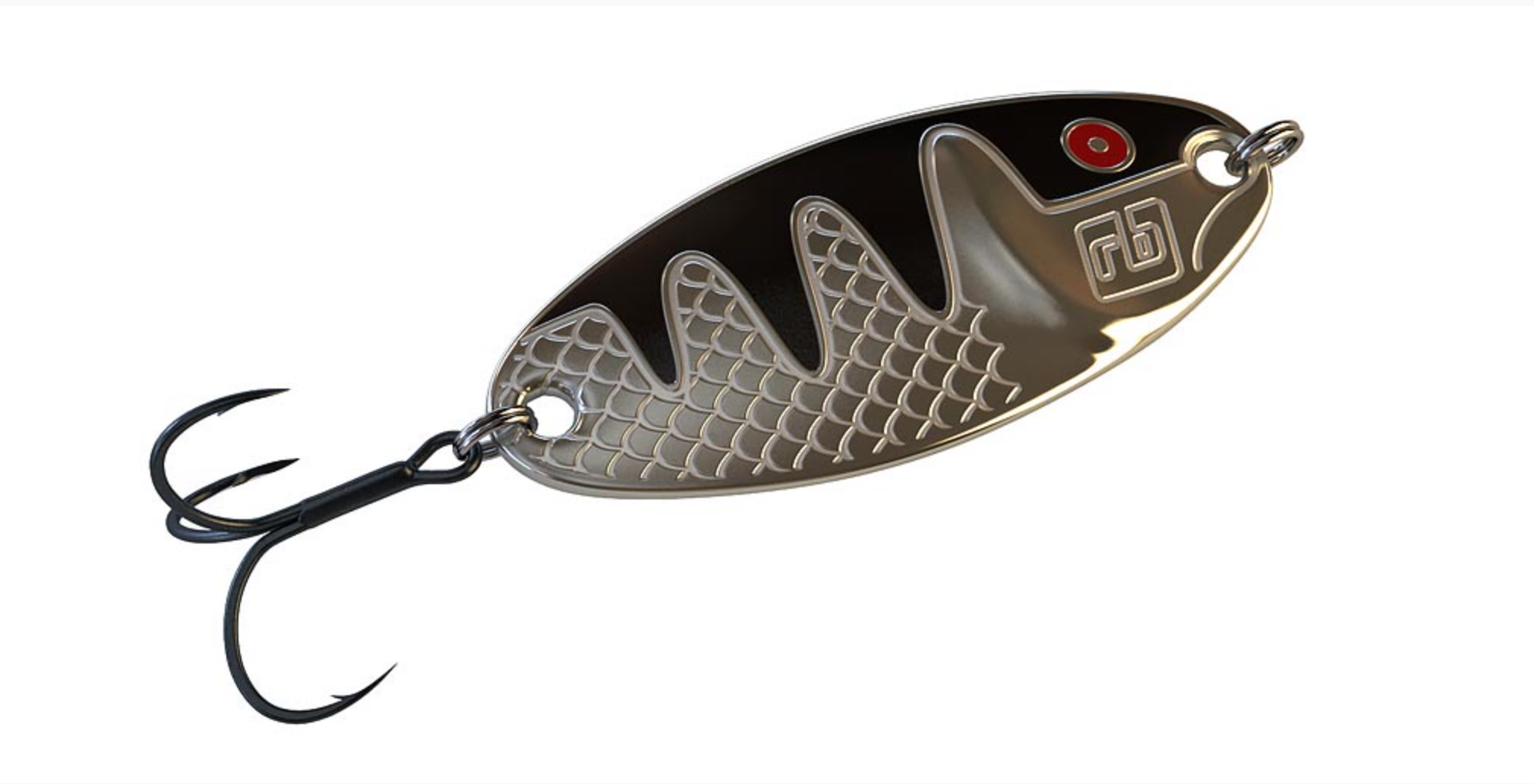 Блесна из латуни RB (Русская Блесна) Черноспинка 17г - 01, 60mm