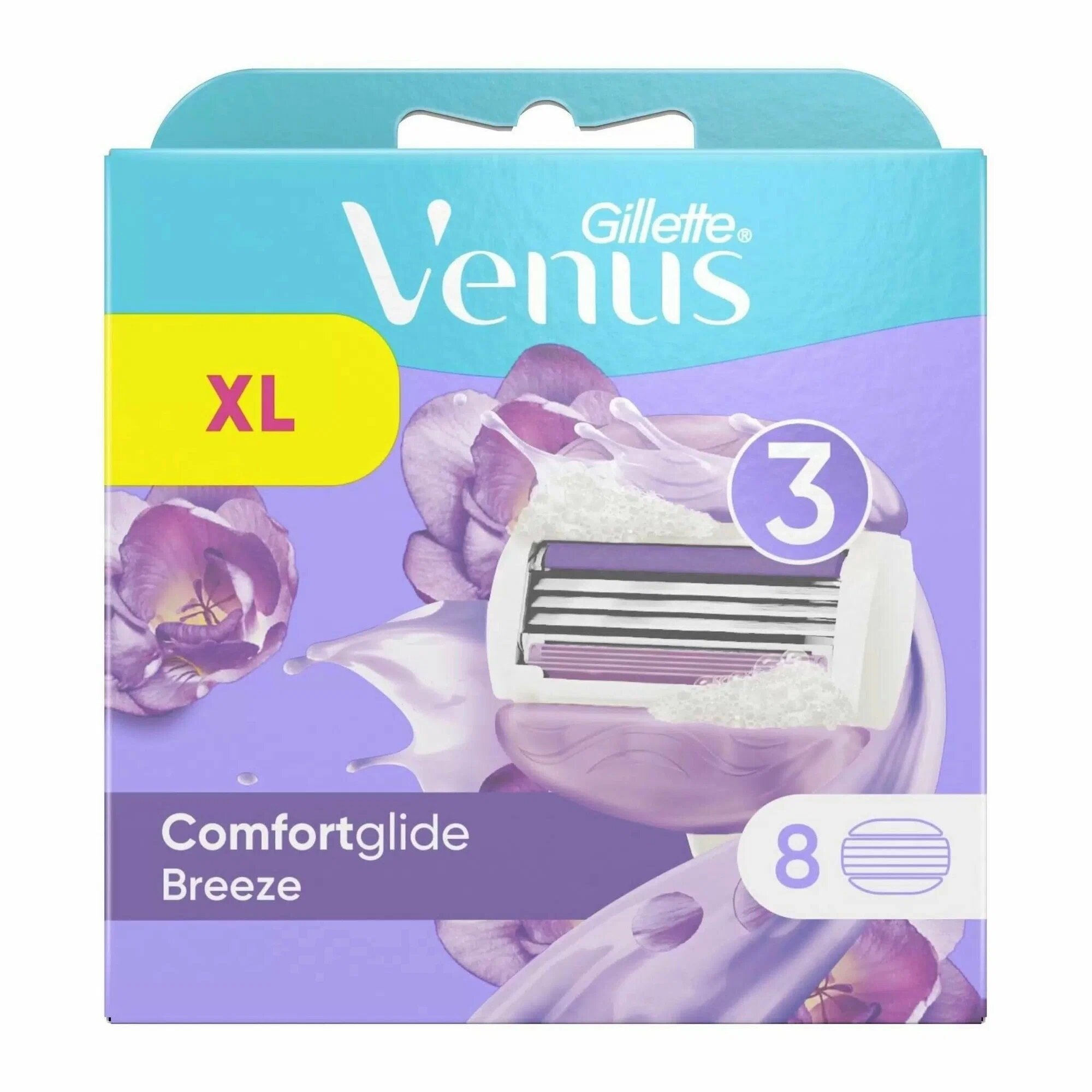 Сменные кассеты Gillette VENUS ComfortGlide Breeze, 8 шт.