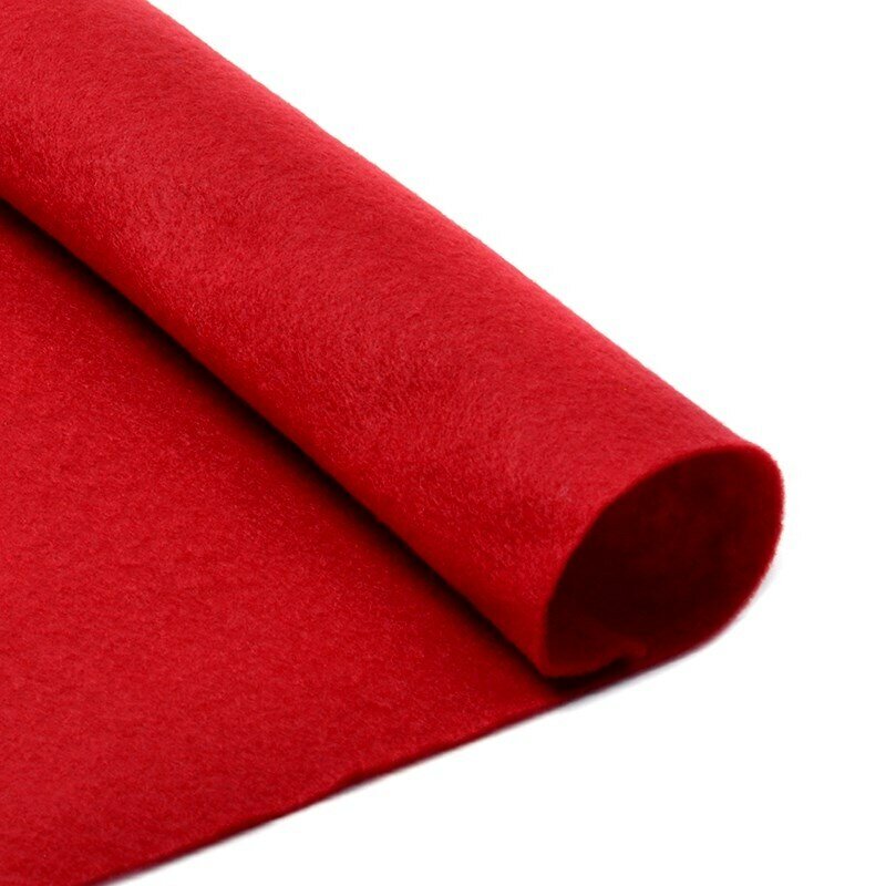 Фетр листовой мягкий 1мм (фетр для рукоделия) 20х30 см цв. темно-красный (10 листов)