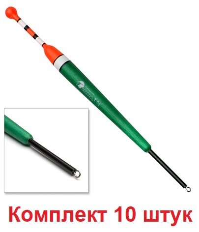 Поплавок бальсовый AQUA F02-35, грузоподъемность - 3,5g, высота - 18,5cm, 10 штук