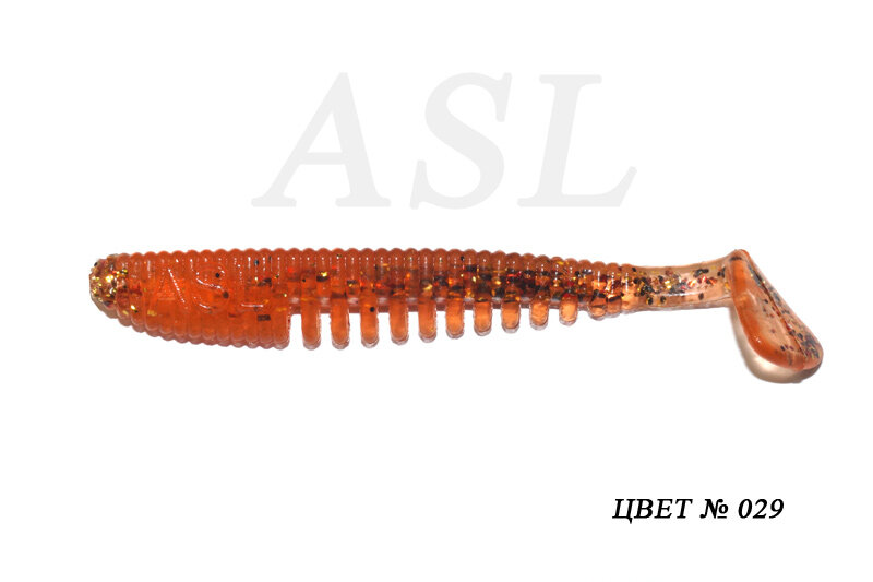 Силиконовая приманка ASL "Аваруна" цвет №029, L-7,5см (3"), 6шт/уп