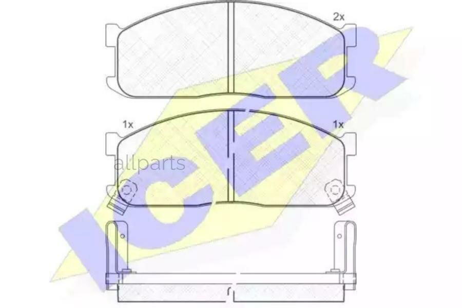 ICER 140690 Колодки торм. дисковые
