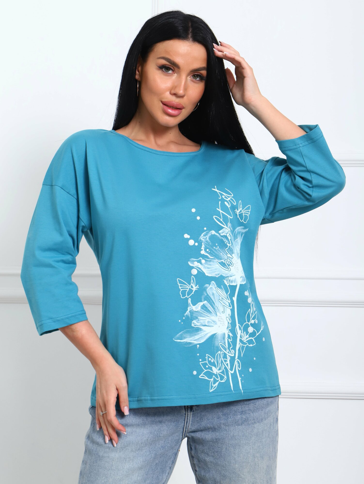 Футболка женская большого размера