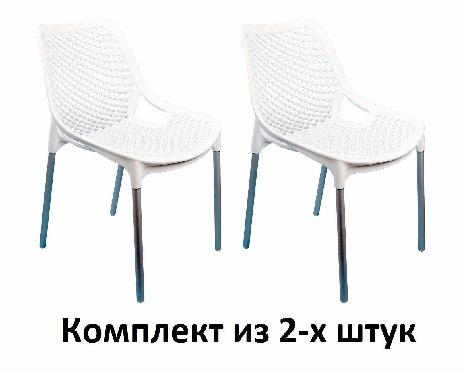 Комплект из 2-х шт Стул "Эврика" белый М6332