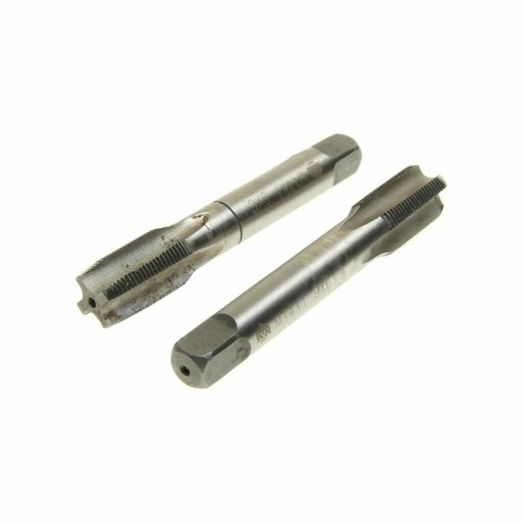 Метчик М14х1.0мм комплект 2шт, ММ14х1.0-К, Волжский из