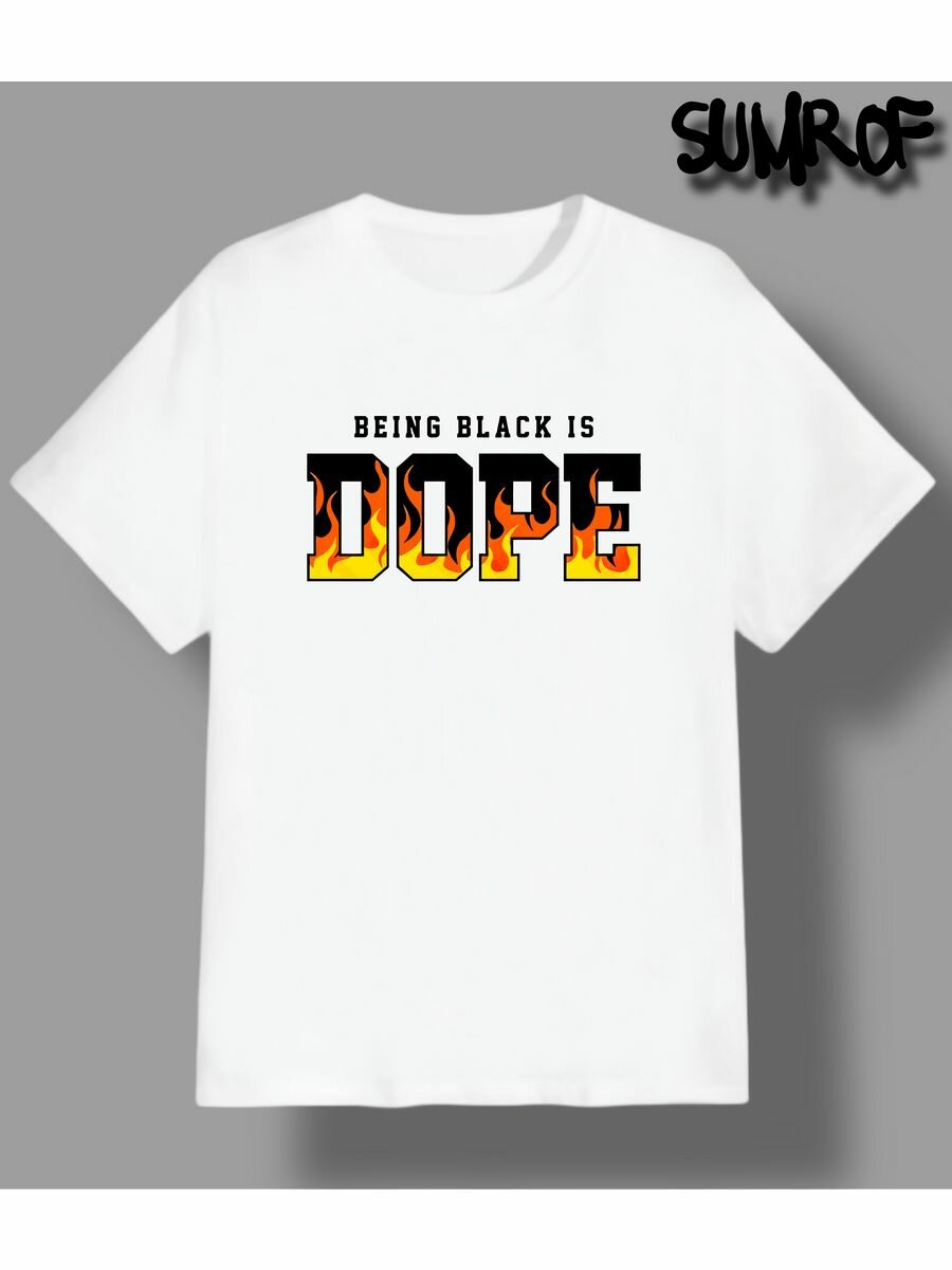 Футболка Zerosell с надписью dope