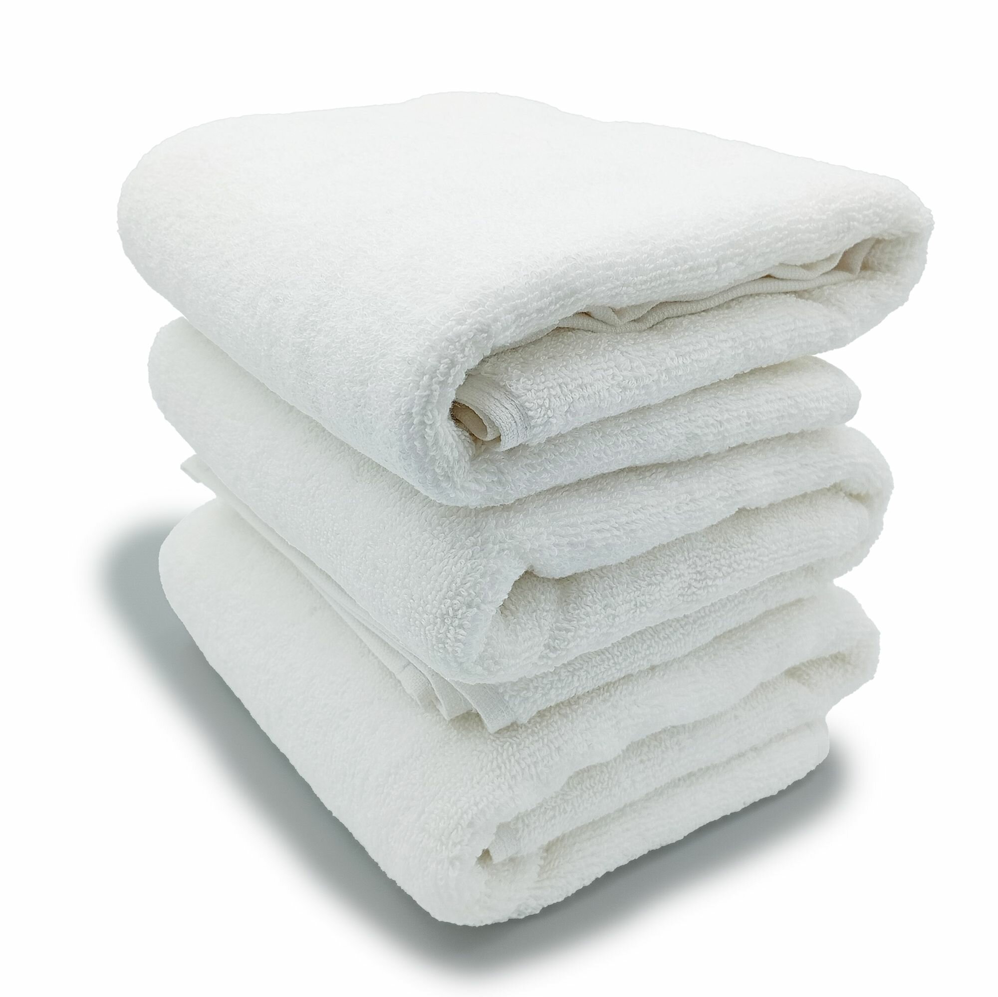 Набор банных полотенец 50х90 см. 3 шт Хлопок 100% 450г/м2 Белый