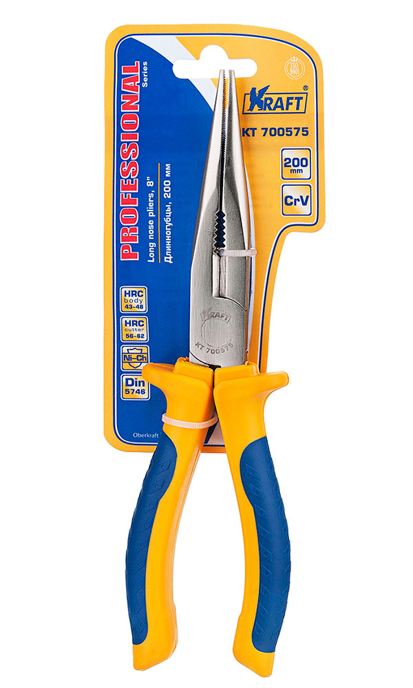 KRAFT KT700575 длинногубцы 200 мм