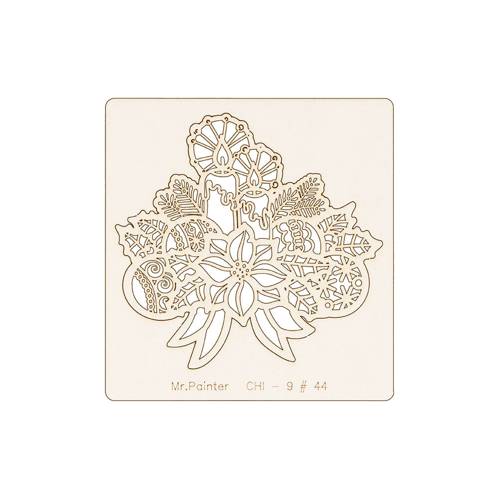 Mr.Painter CHI-9-YT31 Чипборд 9.5 х 10 см 044 Рождество для скрапбукинга и декора