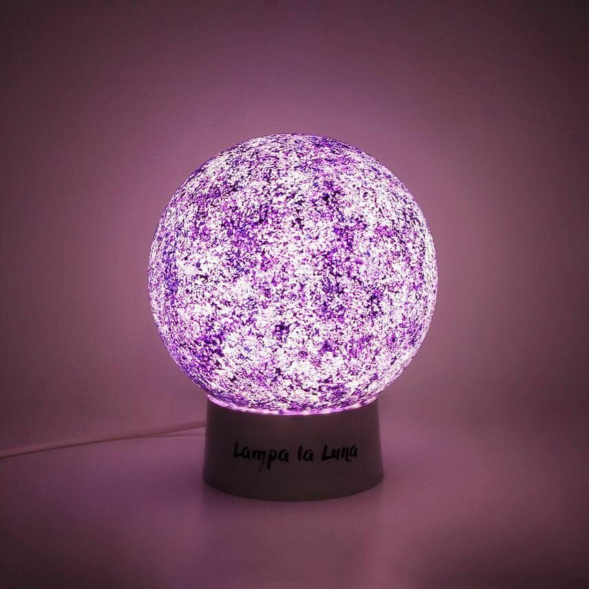 Светильник ночник Фиолетовая плейона, 15 см