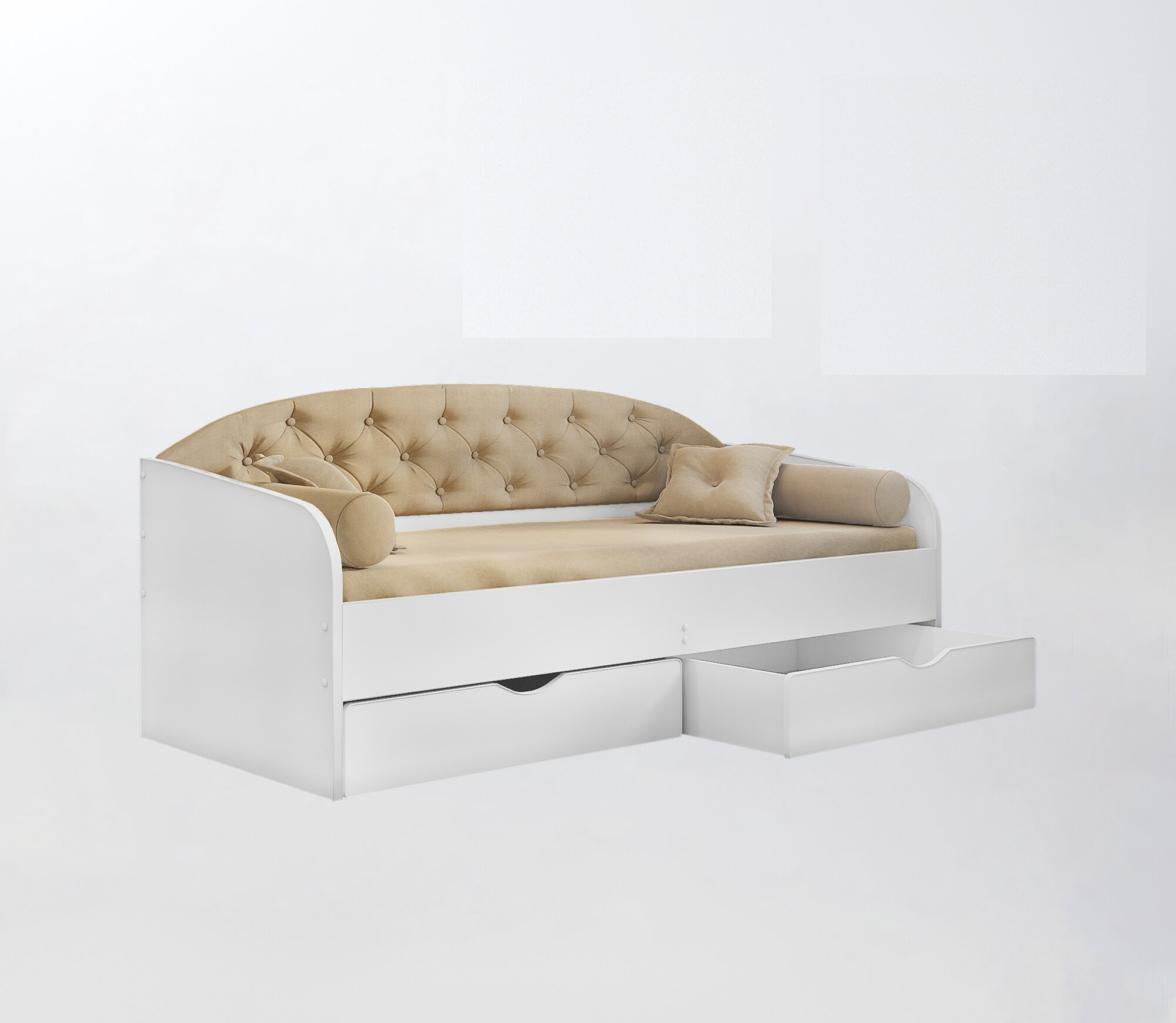 Matrix декоративный чехол на матрас на резинке 80 х 190см, цвет бежевый