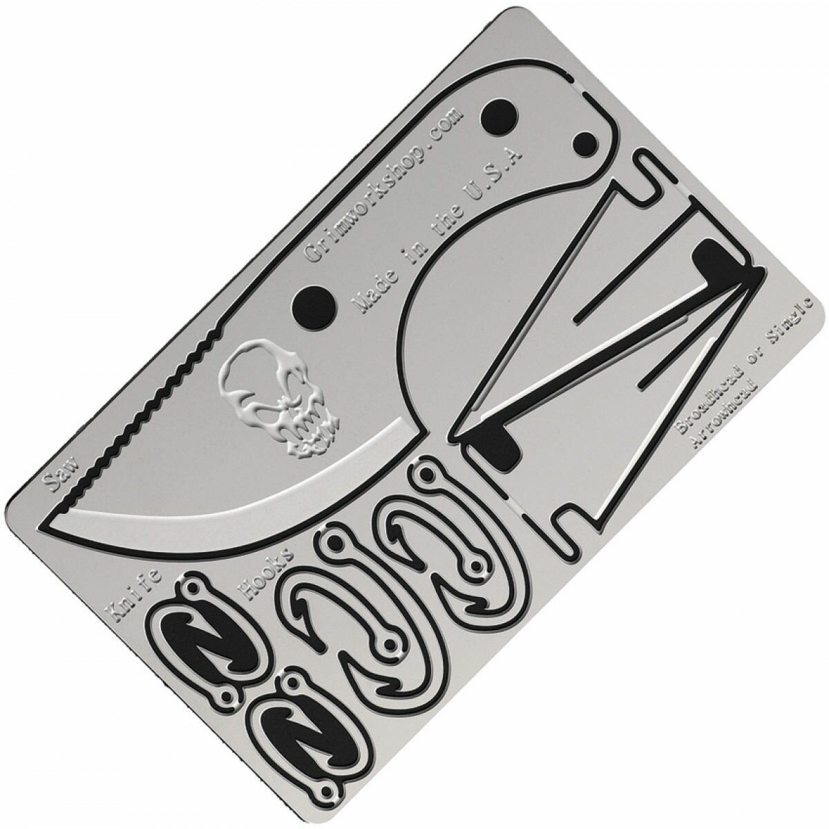 Карточка-мультитул для выживания Grim Workshop Bushcraft Card