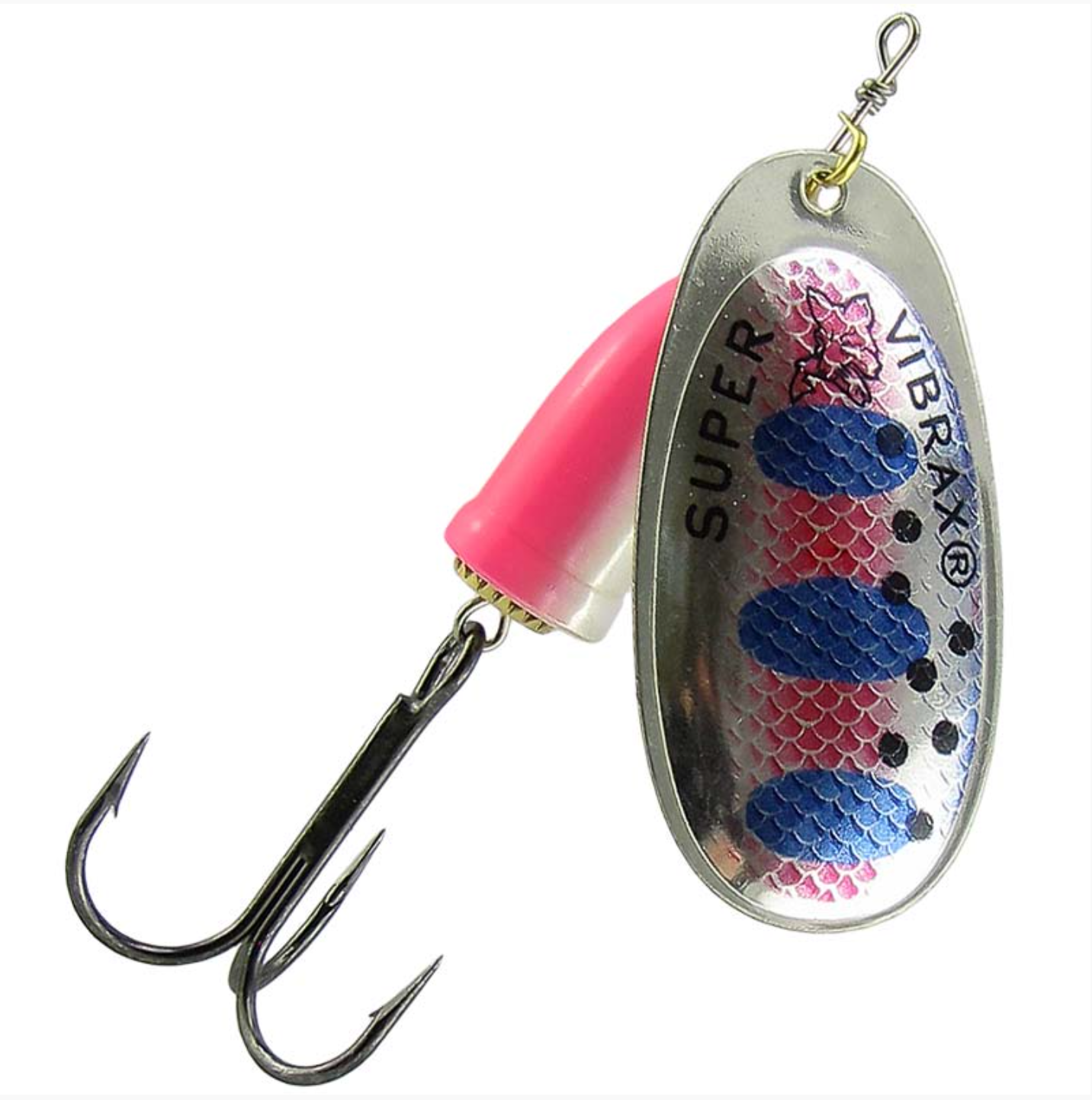 Вращающая блесна из латуни Vibrax Fluorescent 5 (Blue Fox) 5 13г -RT, 30mm