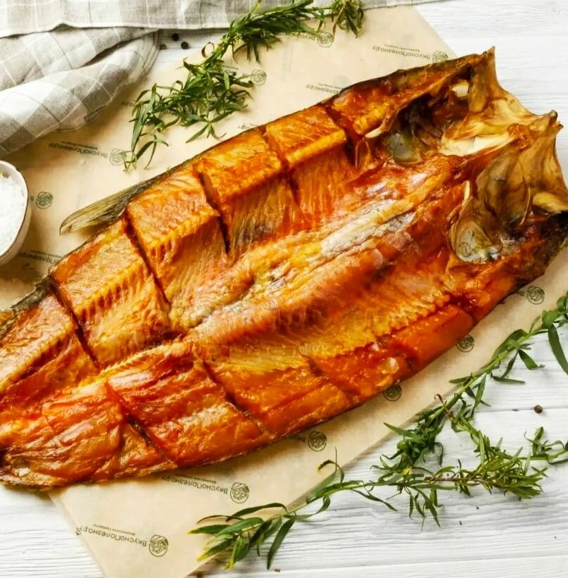 Жерех холодного копчения в вакуумной упаковке 1,5кг.